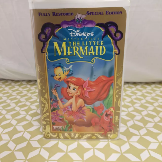 THE LITTLE MERMAID VHS Video Tape 1998 Walt Disney BLACK DIAMOND BIG ...