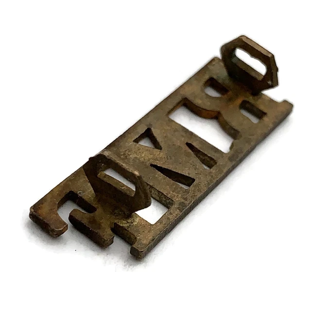 ORIGINAL WW1 ROYAL Munster Fusiliers Regiment RMF Irish Shoulder Title ...