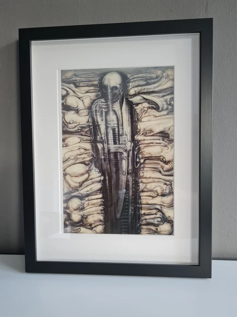 HR GIGER ALIEN Xenomorph Facehugger Necronomicon Bild Kunstdruck Poster ...