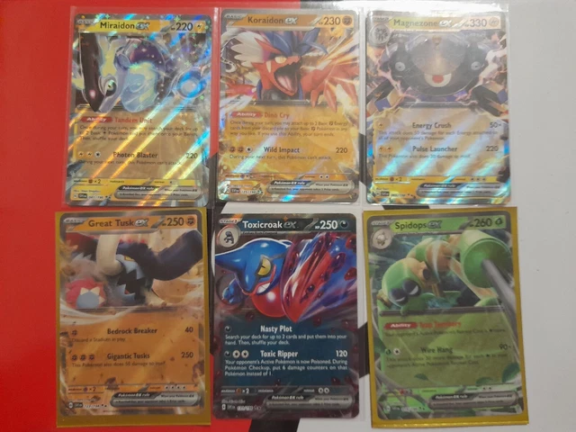 POKÉMON TCG MIRAIDON ex Scarlet & Violet - Base Set 081/198 Holo 6 card ...