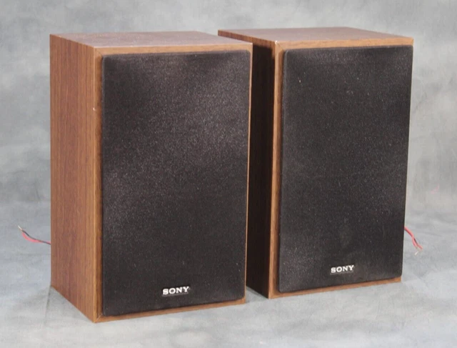 PAIR OF SONY SS-CFX250 Dark Wood Wired Bookshelf Speakers Working Very ...