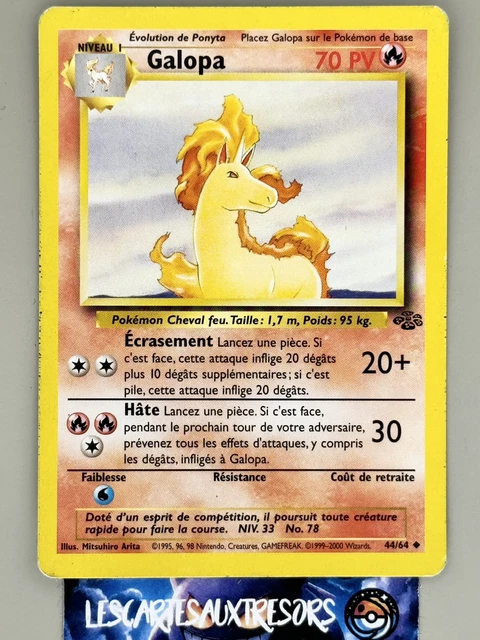 CARTE POKÉMON GALOPA 44/64 EDITION 2 ED2 Jungle VF FR EUR 4,99 ...