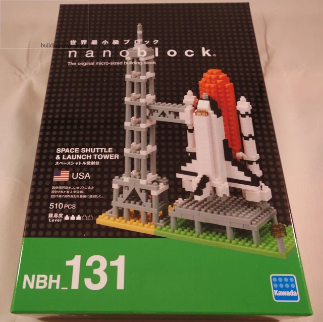 NAVETTE SPATIALE ET TOUR DE LANCEMENT Kawada Nanoblock - bloc jouet de construction japonais NBH ...