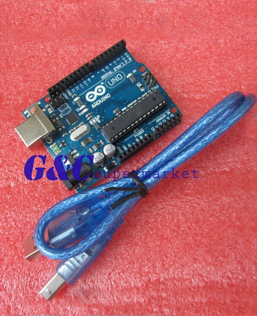 NEW UNO R3 BOARD ATMEGA328P-PU ATMEGA16U2 FOR ARDUINO +USB Cable M10 $6 ...