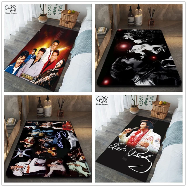 THE KING ELVIS Presley Carpet Living room Bedroom Anti-Slip Rug 3D ...