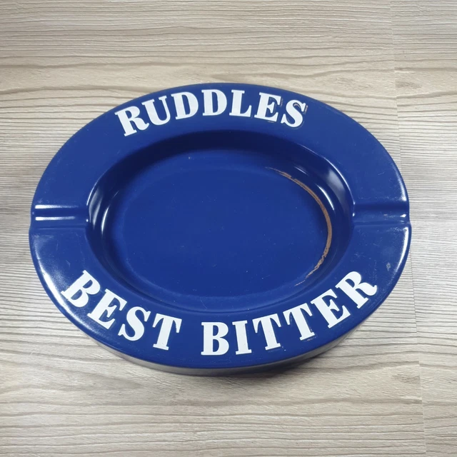 VINTAGE RUDDLES BEST Bitter Large Ashtray Collectable Party Home Bar ...
