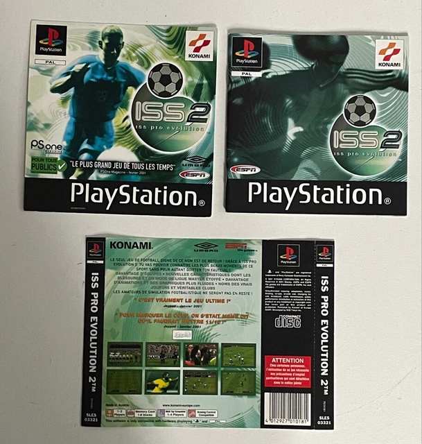 JAQUETTES ET NOTICE en français de ISS PRO Evolution 2 PS1 EUR 5,95 ...