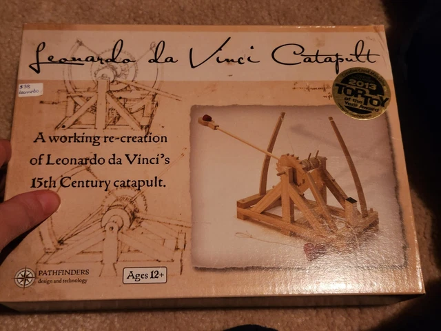 NEW-CATAPULT LEONARDO DA Vinci Working Wood Model Kit by Pathfinders ...