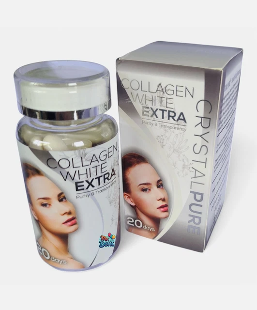 CRYSTAL PURE COLLAGEN Skin Face Body Whitening Capsules Supplements £31 ...