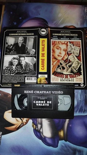 VHS CARRE DE valets Rene Chateau K7 video cassette Martine Carol Desailly EUR 20,00 - PicClick FR