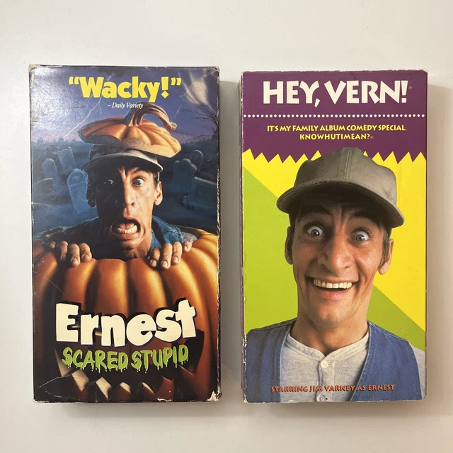 ERNEST SCARED STUPID 1992 Hey Vern VHS Lot Halloween Comedy Jim Varney ...