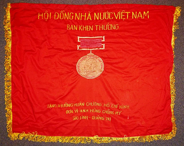 ORIGINAL VC FLAG - NVA - Viet Cong - Ho Chi Minh Order - Quang Tri ...
