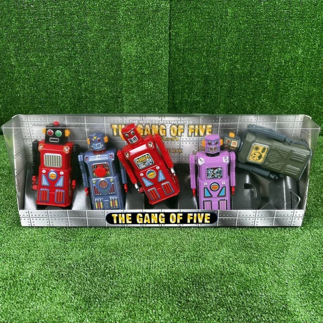 THE GANG OF FIVE Five Gang Tin Robot Vintage MASUDAYA Collection New ...