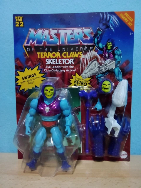 TERROR CLAWS SKELETOR (Us-Card) & Snake Face (Masters Of The Universe ...