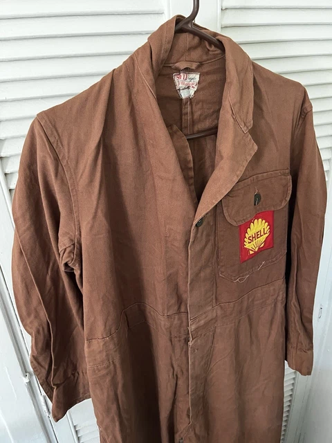 RETRO MEN’S BOILERSUIT/OVERALLS. Shell Oil Company vintage wear £65.00 ...