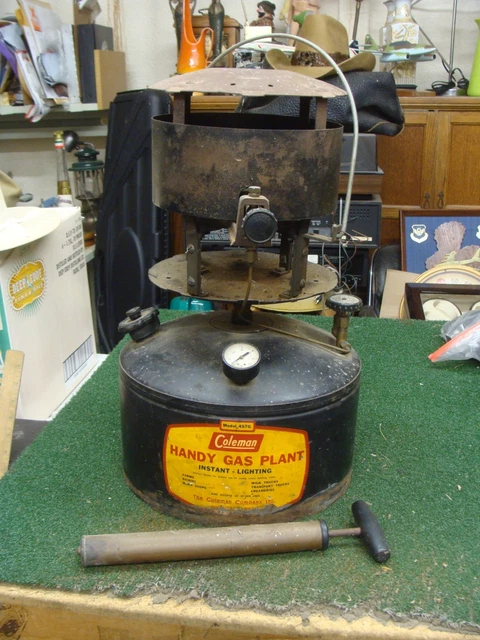 RARE VINTAGE COLEMAN Handy Gas Plant Portable Heater Stove Model 457G ...