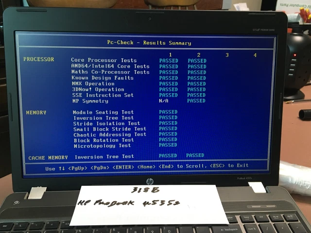 HP PROBOOK 4535S Motherboard 654308-001 TEST RESULTS SHOWN WORKING ...