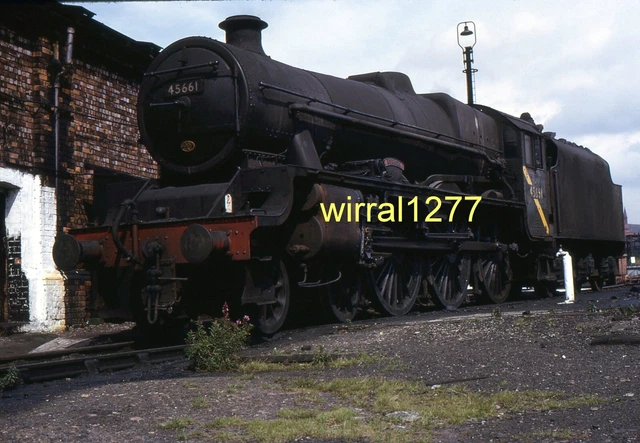 ORIGINAL RAILWAY SLIDE LMS Jubilee 45661 at Holbeck ? 09.64 £25.00 ...