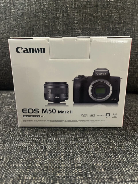 CANON - EOS M50 Mark II Mirrorless Camera With EF-M15-45mm F/3.5-6.3 IS STM Kit $1,000.00 ...