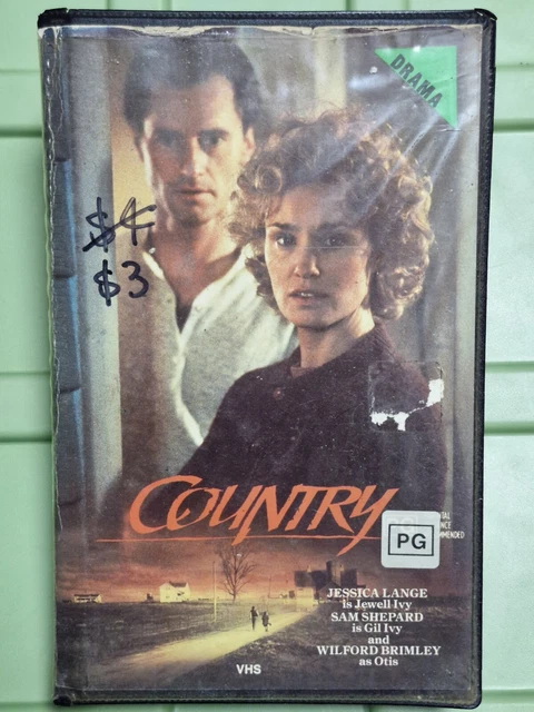 COUNTRY VHS JESSICA Lange & Sam Shepard Watched Works Great. $45.00 ...