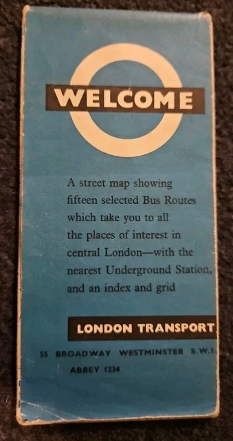 LONDON TRANSPORT BUS Map. 1970s Visitor Map. JM £0.99 - PicClick UK