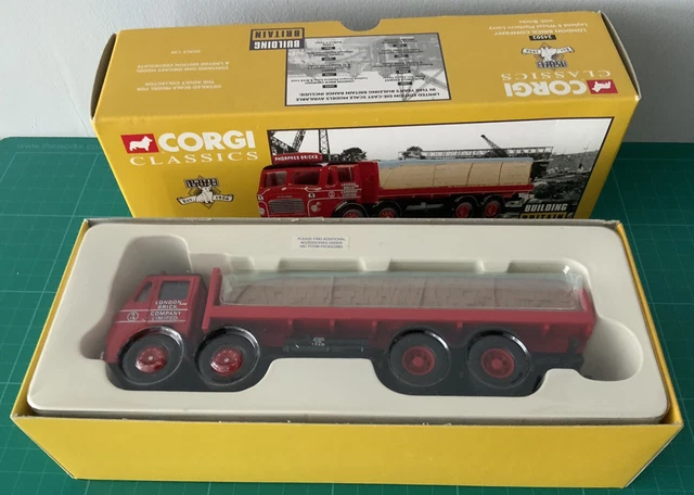CORGI 24502 LEYLAND platform lorry London Brick Company 1:50 Scale ...