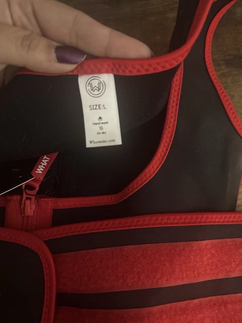 WHAT WAIST DEFINE Weight Loss Vest Duo- Black&Red Size Large ⭐NEW⭐ £72. ...