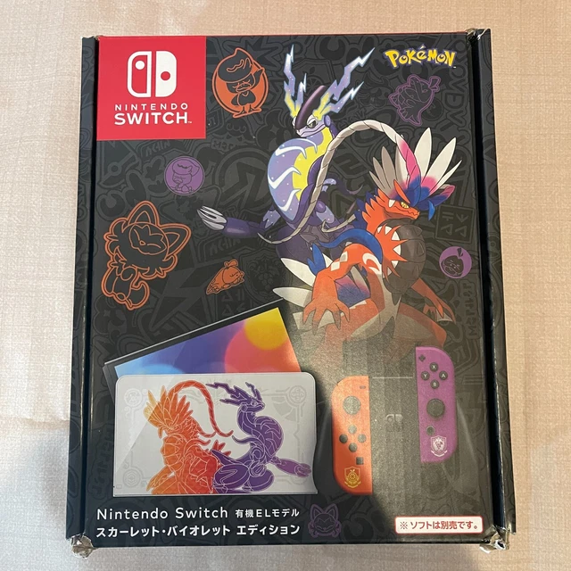 NINTENDO SWITCH OLED Pokemon Scarlet & Violet Edition Console Open ...