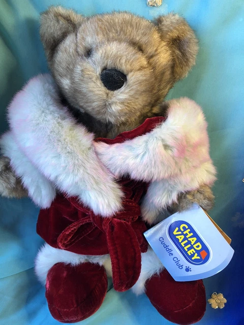 CHAD VALLEY CUDDLE Club Dressing Gown Plush Teddy Bear 14” New With ...