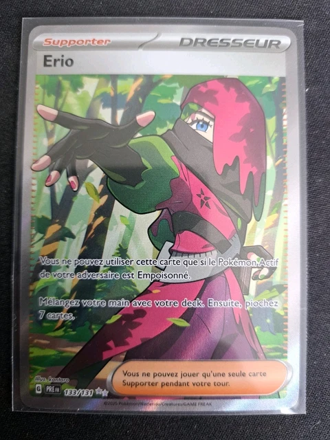 CARTE POKÉMON ERIO 133/131 EV8.5 Evolutions Prismatiques Full Art FR ...