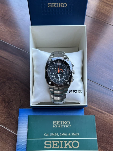 OROLOGIO VINTAGE SEIKO Sportura Kinetic Chronograph SNL021 Alien 7L22 ...