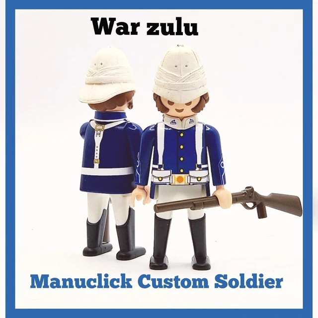 PLAYMOBIL CUSTOM COLONIAL Cavalry Soldat Anglais Britannique Anglo-Zulu War EUR 10,70 - PicClick FR