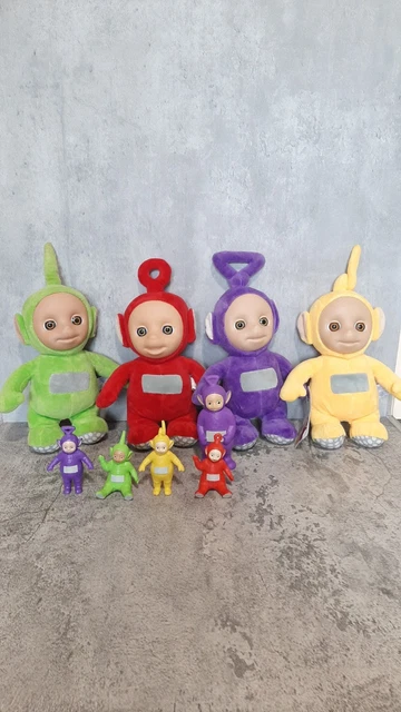 TELETUBBIES COMPLETE SET Of 4 Talking Soft Toy Plush Toys and 5 Figures ...