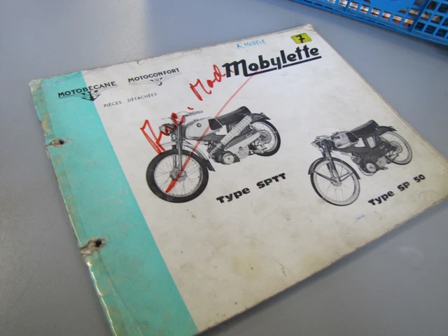 ANCIEN DEPLIANT MOTOBECANE Mobylette Motoconfort Sptt Sp 50 Type ...