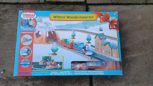 THOMAS TRACKMASTER WINTER Wonderland Christmas Train Set. Tomy. Rare ...