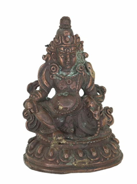ANCIENNE STATUE BOUDDHISTE Jambhala en cuivre 56 mm amulette Népal 9027 EUR 24,99 - PicClick FR