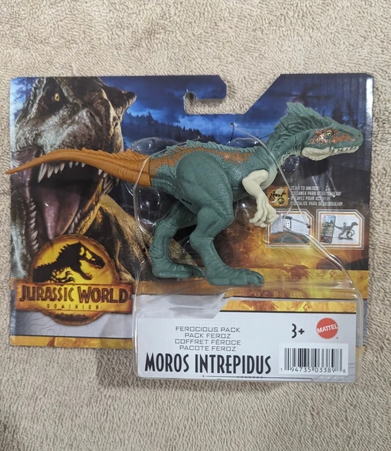 JURASSIC WORLD DOMINION Moros Intrepidus Ferocious Pack, Mattel toy ...
