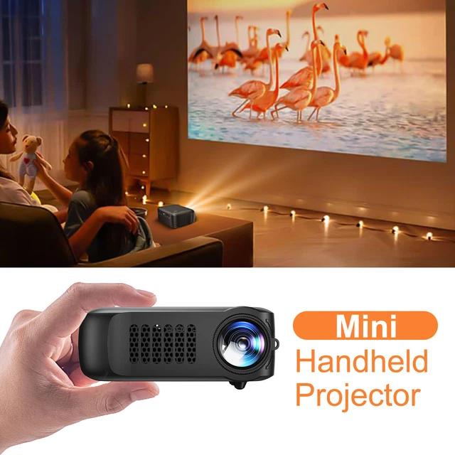 MINI PROJECTOR LED HD 1080P Home Cinema Portable Pocket Projector Party ...