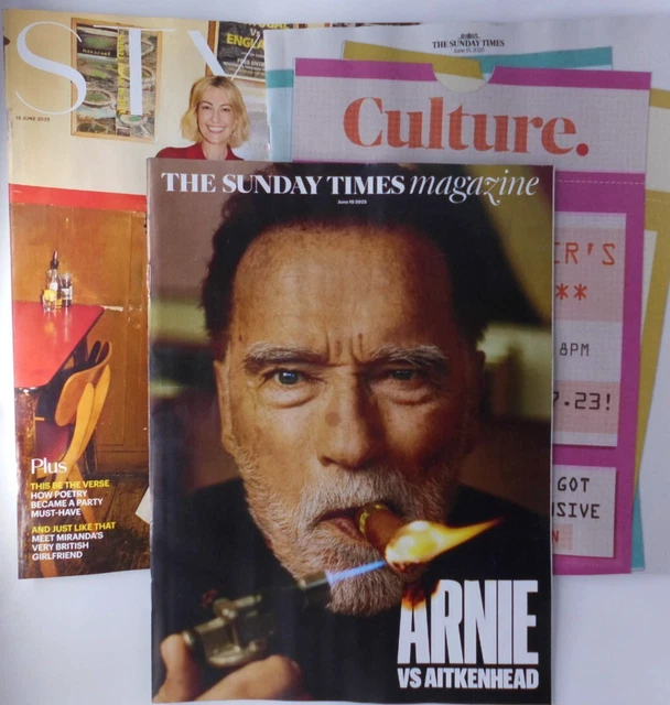 SUNDAY TIMES SUPPLEMENTS 15th Jun 2025 Arnold Schwarzenegger, Expensive ...