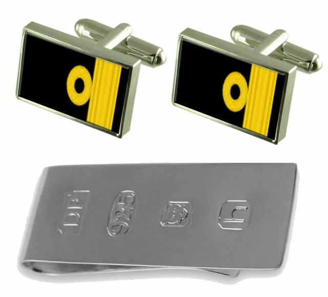 ROYAL MARINE INSIGNES Rank Commodore Boutons Manchette & James Bond ...