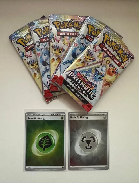 POKÉMON TCG PRISMATIC Evolutions 5x Opened Booster Packs (BULK) £13.90 ...