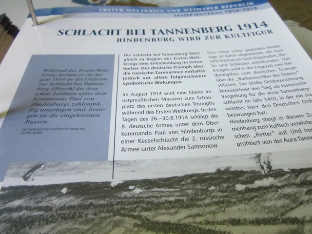 DEUTSCHE GESCHICHTE 1914-1933 1. Weltkrieg Schlacht bei Tanneberg 1914 ...