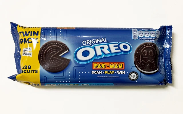 OREO X PAC-MAN - Limited Edition Biscuits - Twin Pack - New & Sealed ...