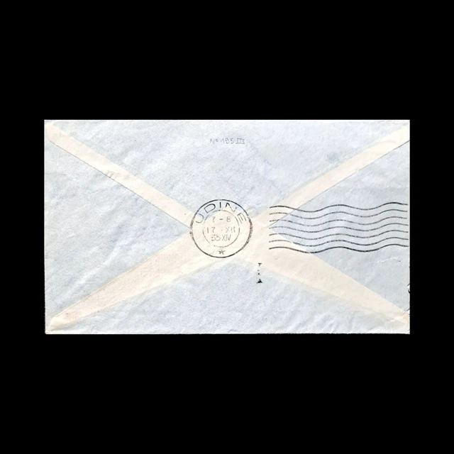 ERITREA 🇪🇷🇮🇹 QUADRICOLORE Via Aera Con 3 Copie Tra Cui 7-1/2 C + 35C X ...