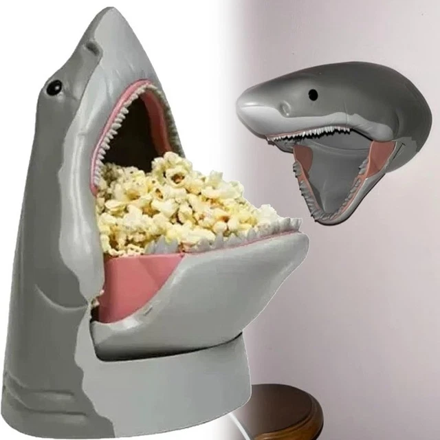 ARK-SHAPED STORAGE BOX & Popcorn Bucket, 2026 New Fun Shark Snack ...