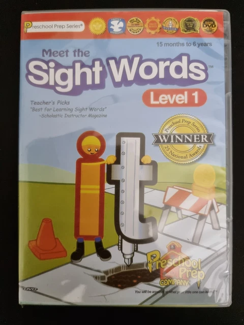 PRESCHOOL PREP COMPANY Meet The Sight Words Level 1 DVD Region 1 Kids ...