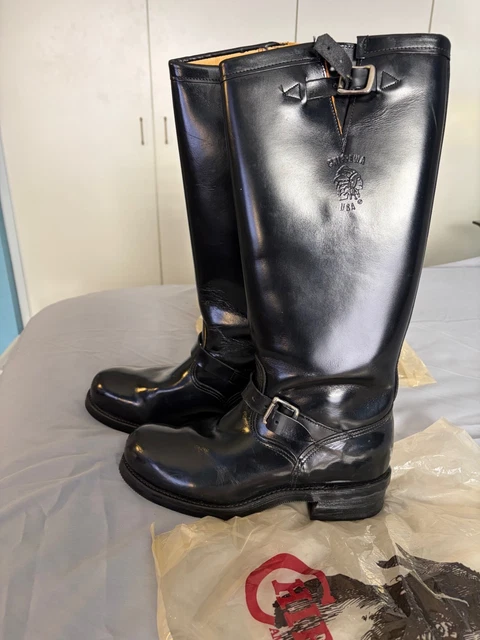 CHIPPEWA MOTORCYCLE ENGINEER Boots – 17” High Shine Patrol – Size 11 ...