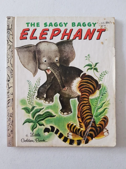 LITTLE GOLDEN BOOK - The Saggy Baggy Elephant 1982 HC £1.47 - PicClick UK