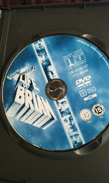 MONTY PYTHON'S LIFE Of Brian DVD Region 2 VGC Digitally Remastered Free ...