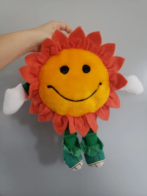 VINTAGE SUNFLOWER SOFT toy 1990s 20" playmakers acid house rave £9.00 ...